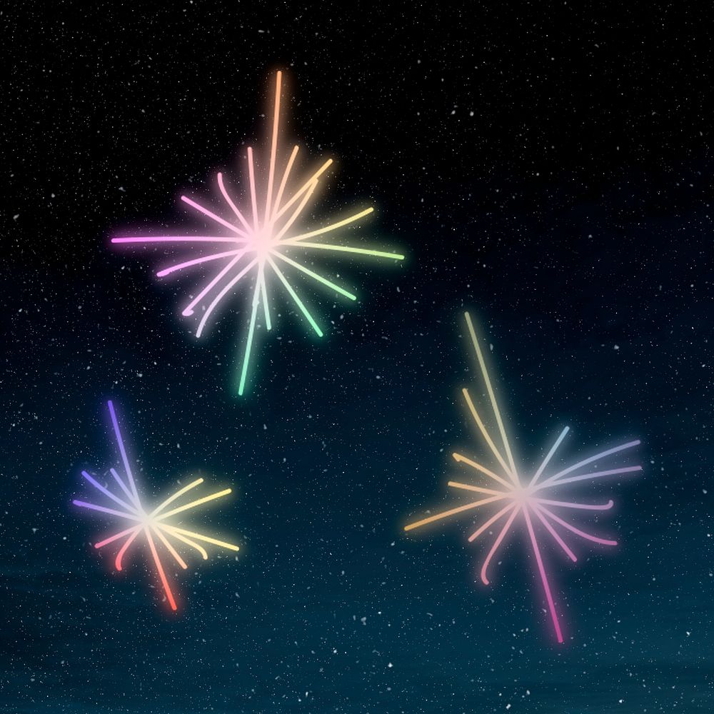 Rainbow led light star psd | Free PSD - rawpixel