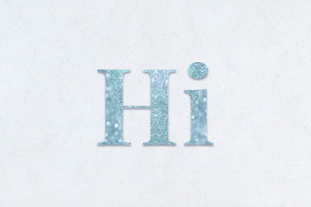 Glittery hi light blue font | Free Photo - rawpixel