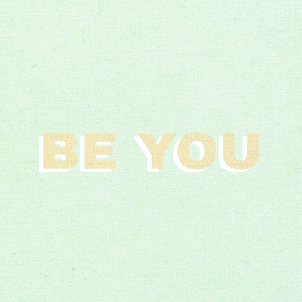 Be you pastel textured font | Free Photo - rawpixel