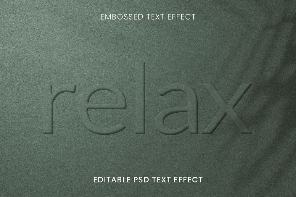 Word embossed editable psd text | Premium PSD Add-on - rawpixel