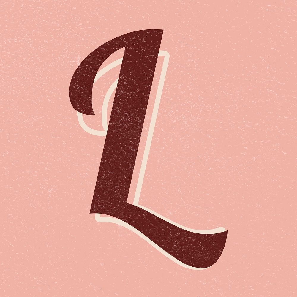 Letter L font | Free PSD - rawpixel