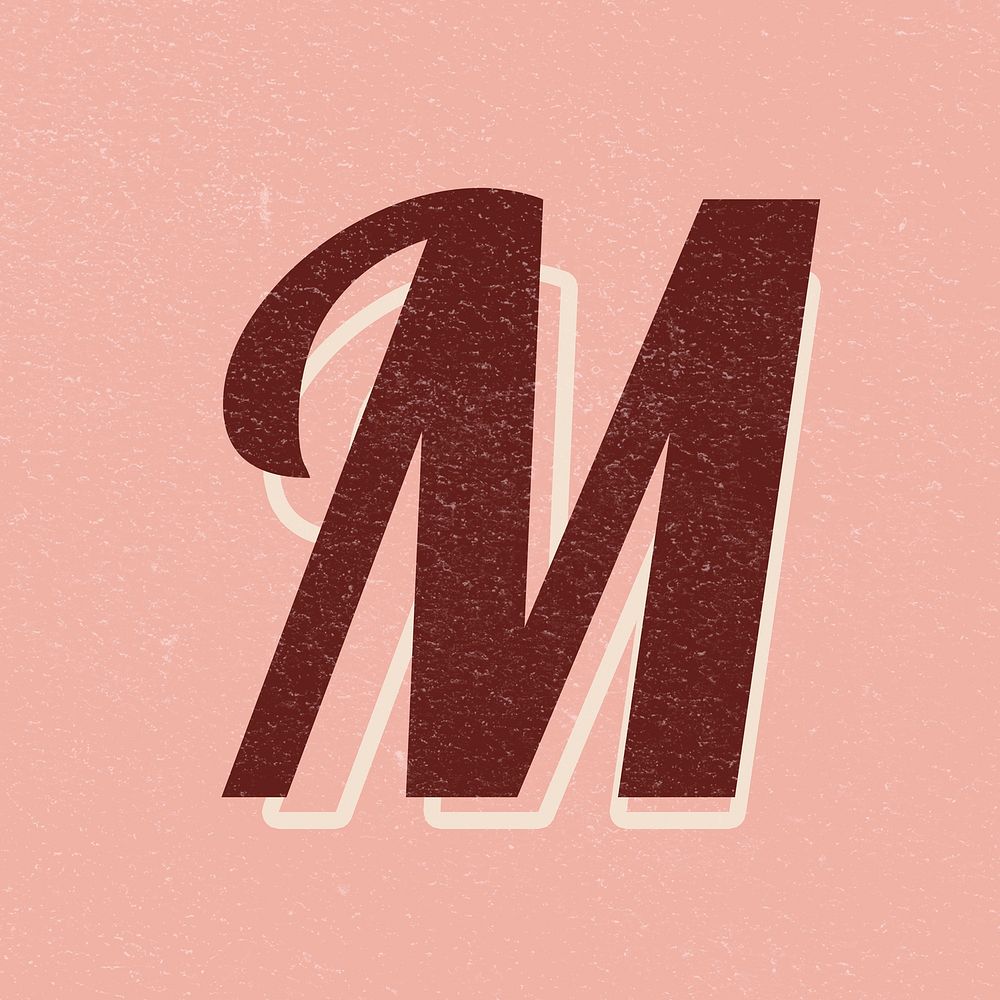 Letter M font printable a to z | Free PSD - rawpixel