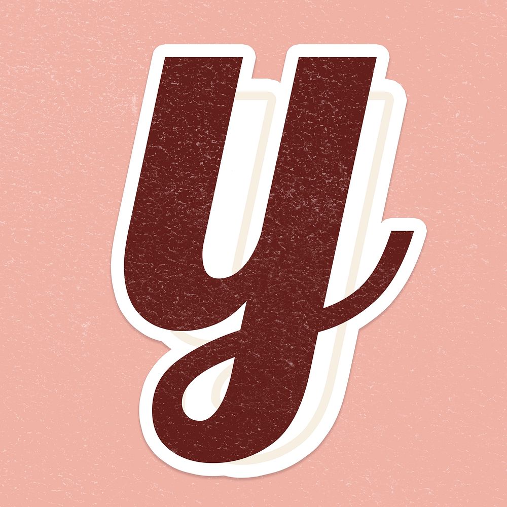 Letter Y font printable a to z | Free PSD - rawpixel