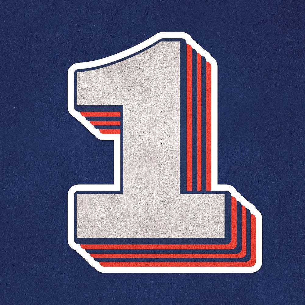 Number one layered text effect | Free PSD - rawpixel