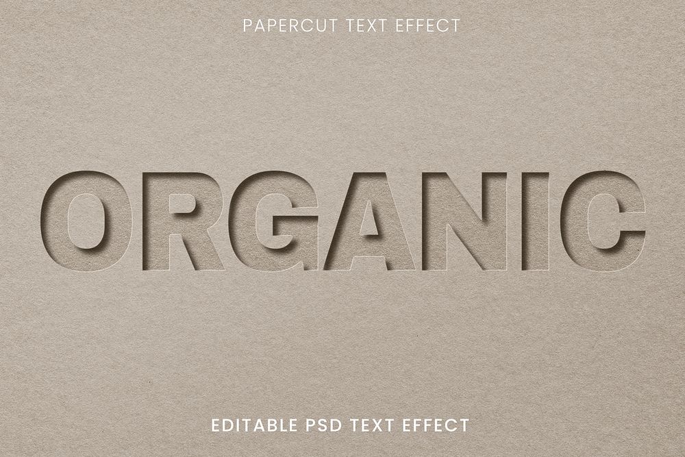 Paper cut editable psd text | Premium PSD Add-on - rawpixel