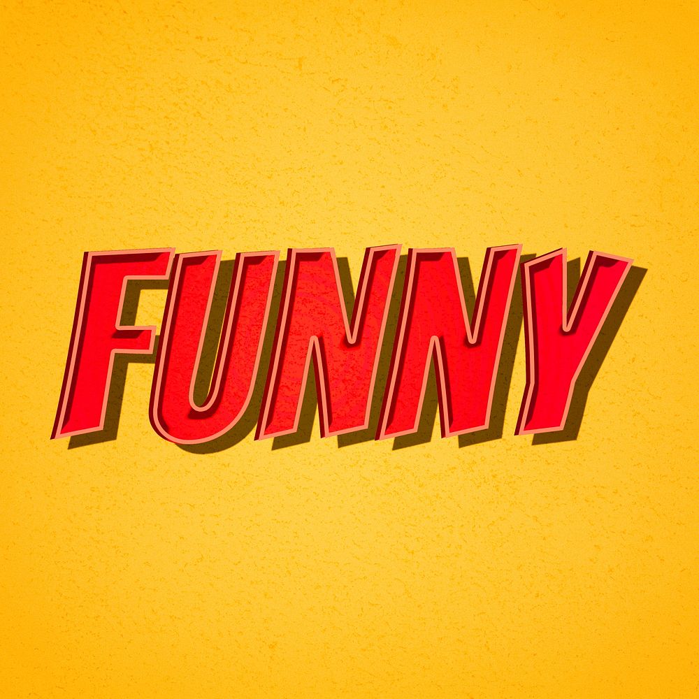 Funny retro style typography illustration | Free Photo - rawpixel