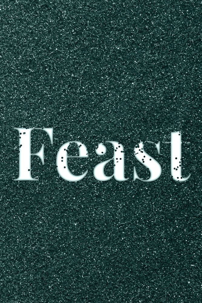 Glitter sparkle feast typography dark | Free Photo - rawpixel