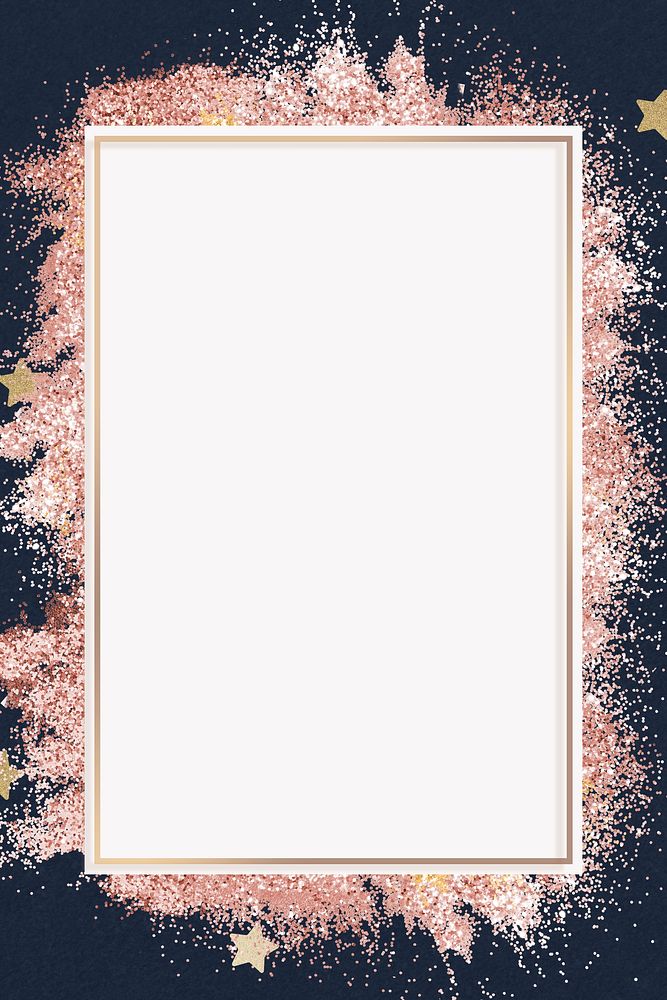 Festive pink glitter frame psd | Premium PSD - rawpixel