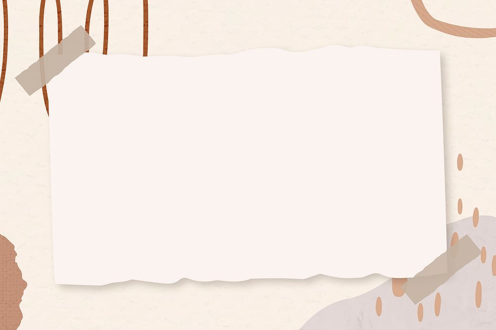 Paper note frame psd on beige | Premium PSD - rawpixel