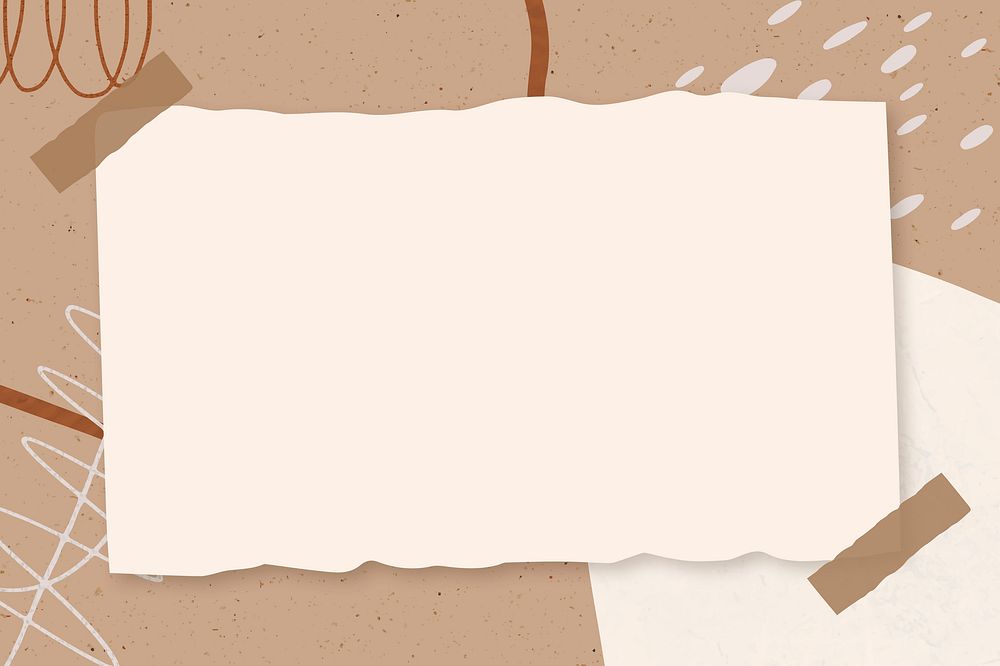 Paper note frame psd on beige | Free PSD - rawpixel