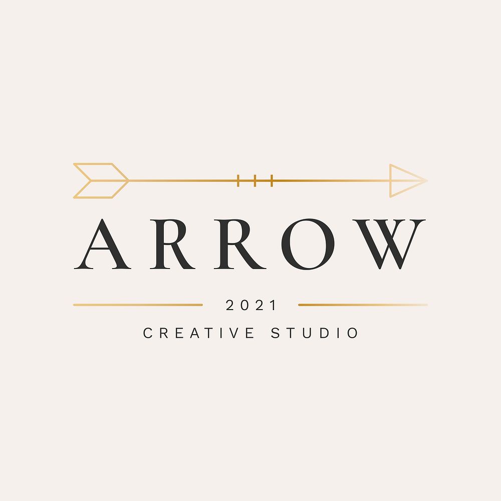 Gold business logo template, minimal | Free Vector - rawpixel