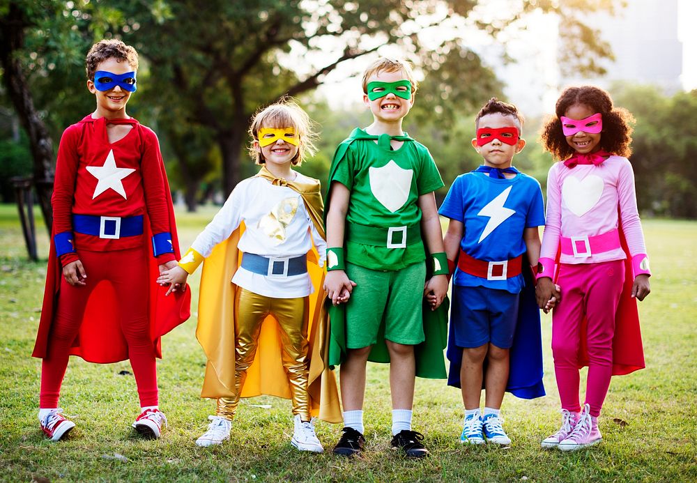 Superhero kids with superpowers | Free Photo - rawpixel