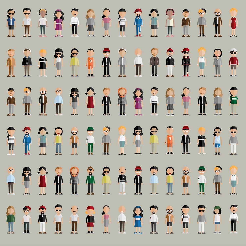 Set of people vectors | Premium Vector - rawpixel