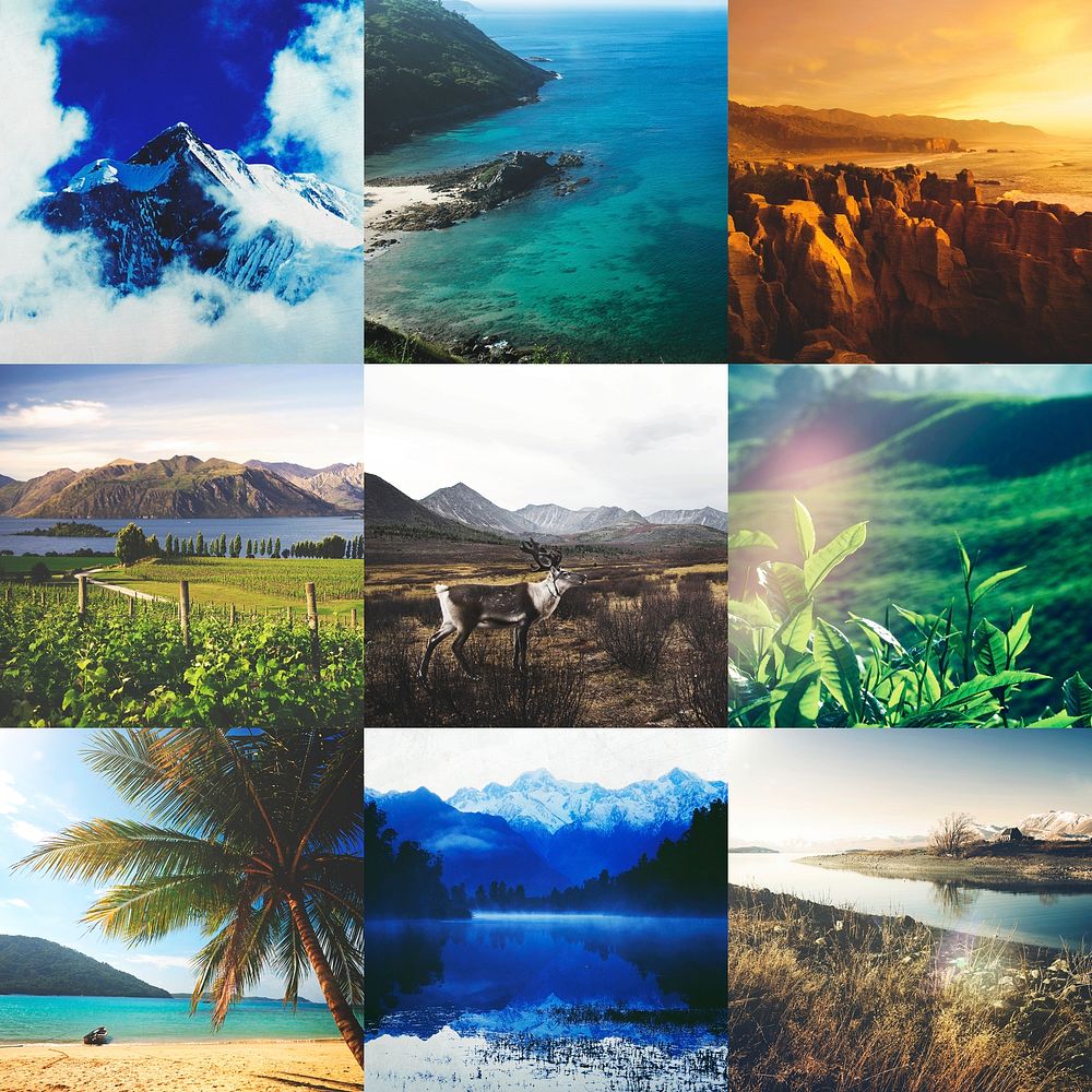 Collection of travel destinations | Premium Photo - rawpixel