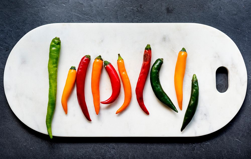 Different types of chilli | Photo - rawpixel