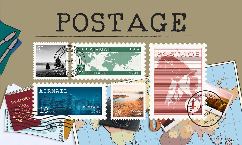 Postage Letter Parcel Stamp Mail | Free Photo - rawpixel
