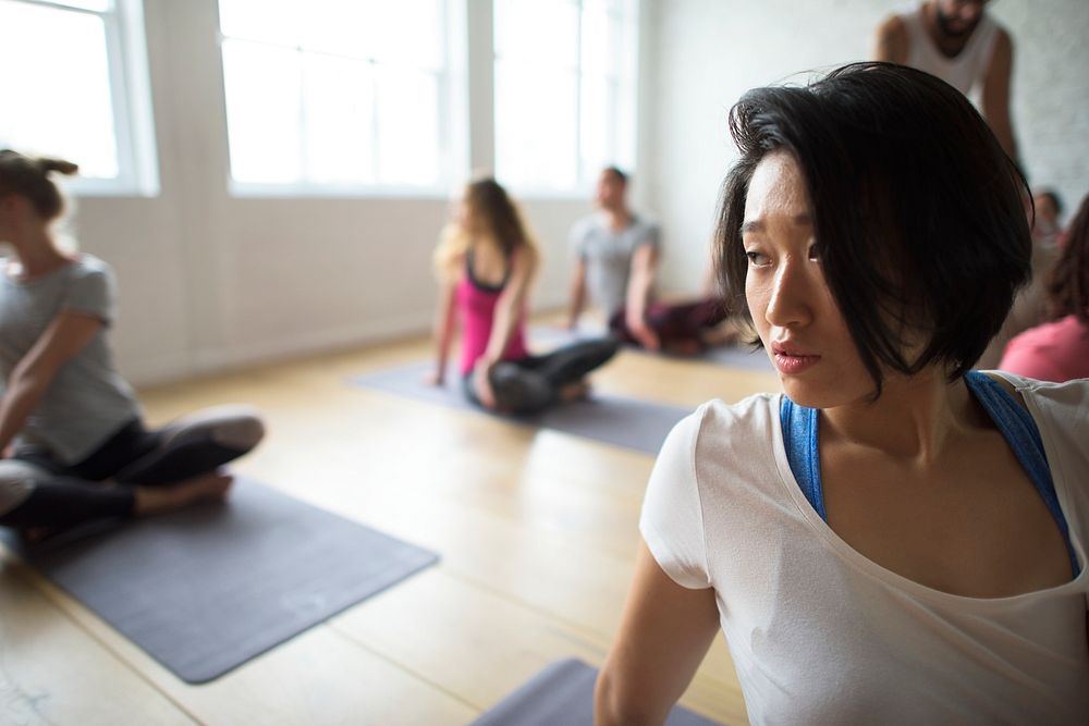 Yoga class concept | Premium Photo - rawpixel