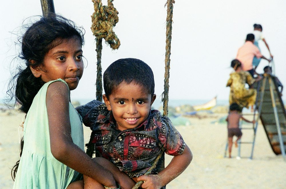 Cheerful children in Chennai, India. | Free Photo - rawpixel