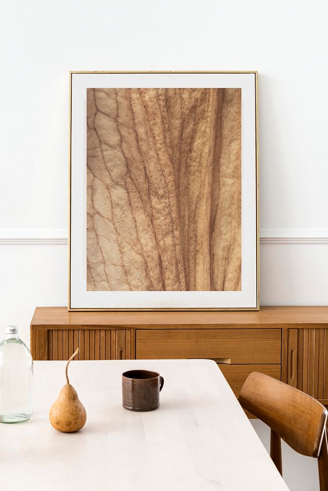 Rectangle photo frame by a wall | Premium PSD Mockup - rawpixel