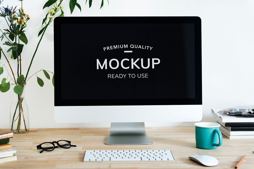 Computer monitor screen | Free PSD Mockup - rawpixel