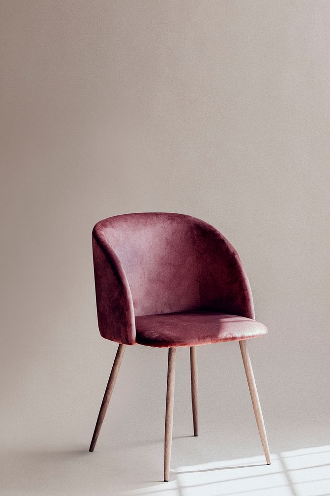 Pink chair by a white | Premium Photo - rawpixel