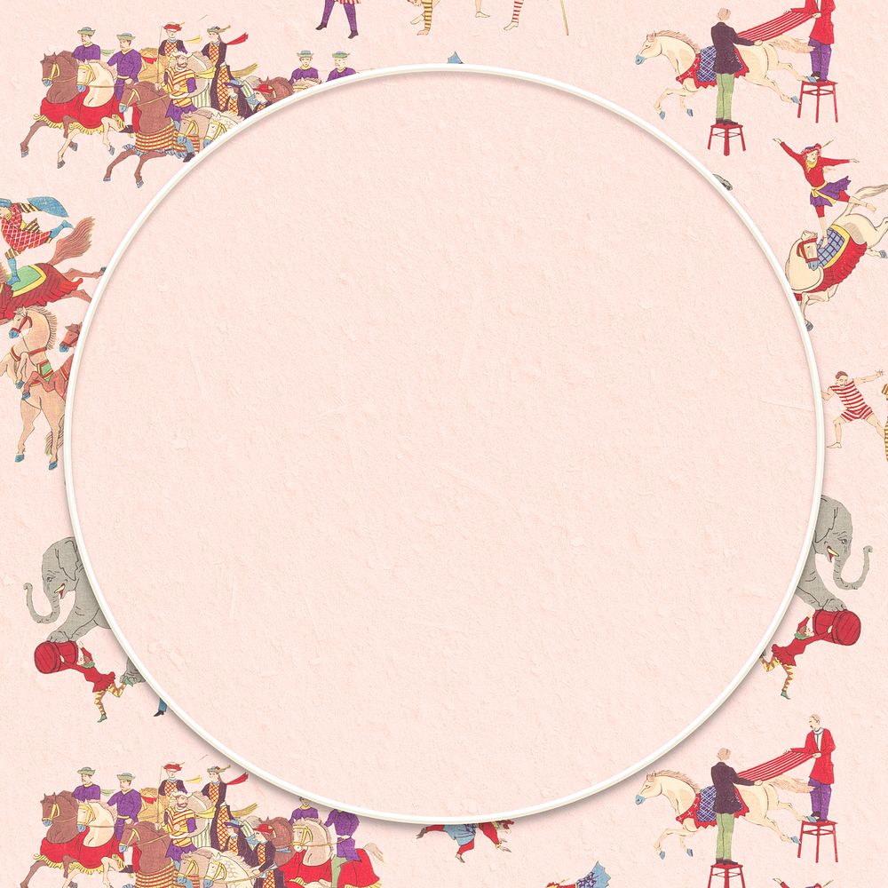 Round circus performance frame design | Premium PSD - rawpixel