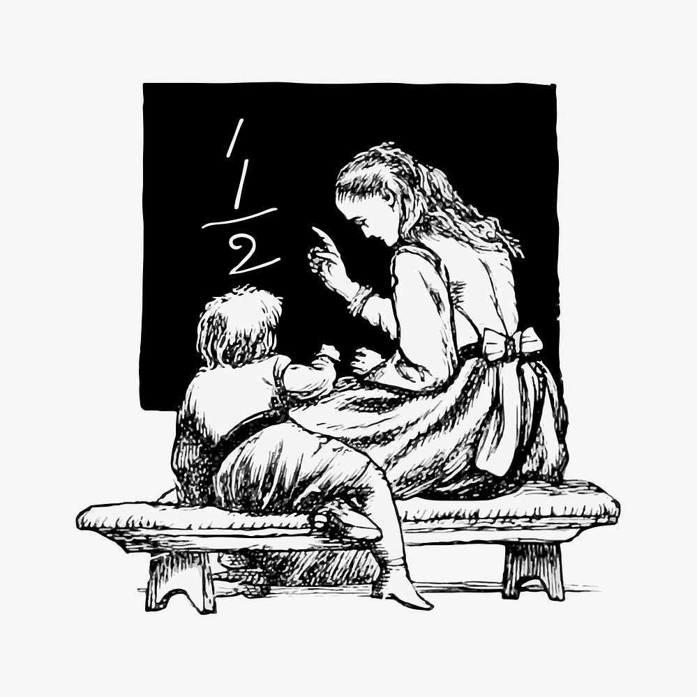 Woman teaching a child illustation | Premium Vector Illustration - rawpixel