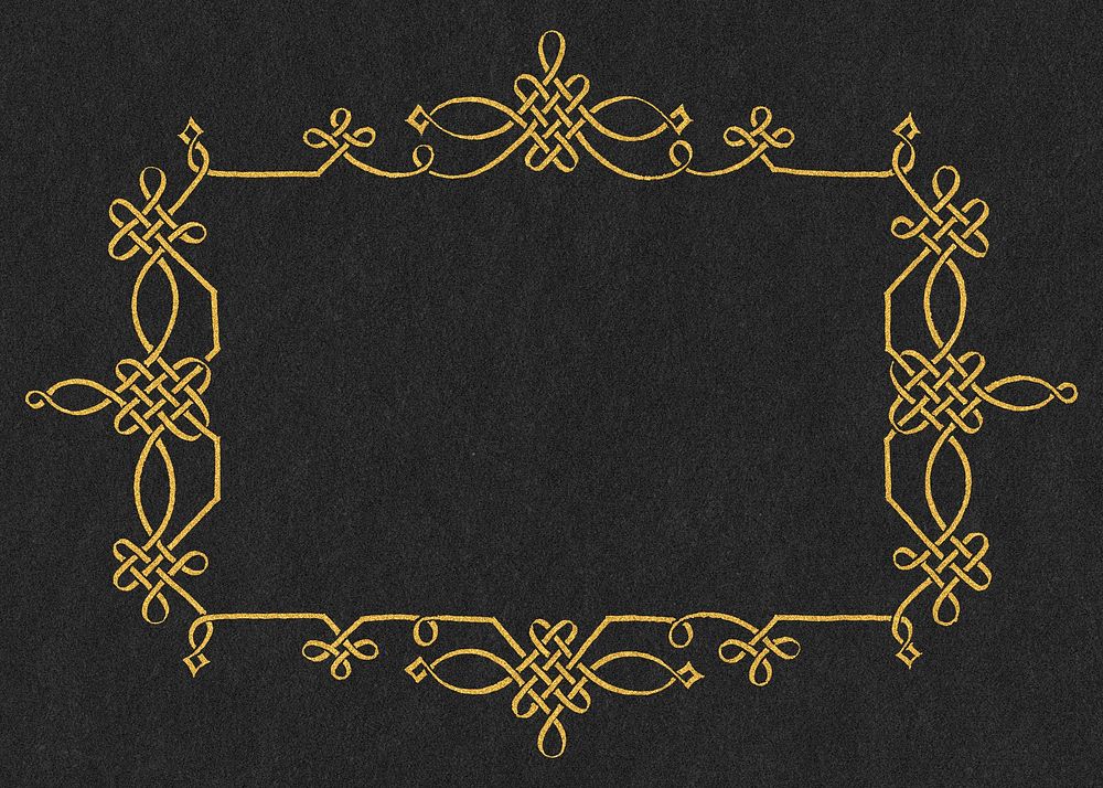 Gold filigree victorian frame psd | Premium PSD - rawpixel
