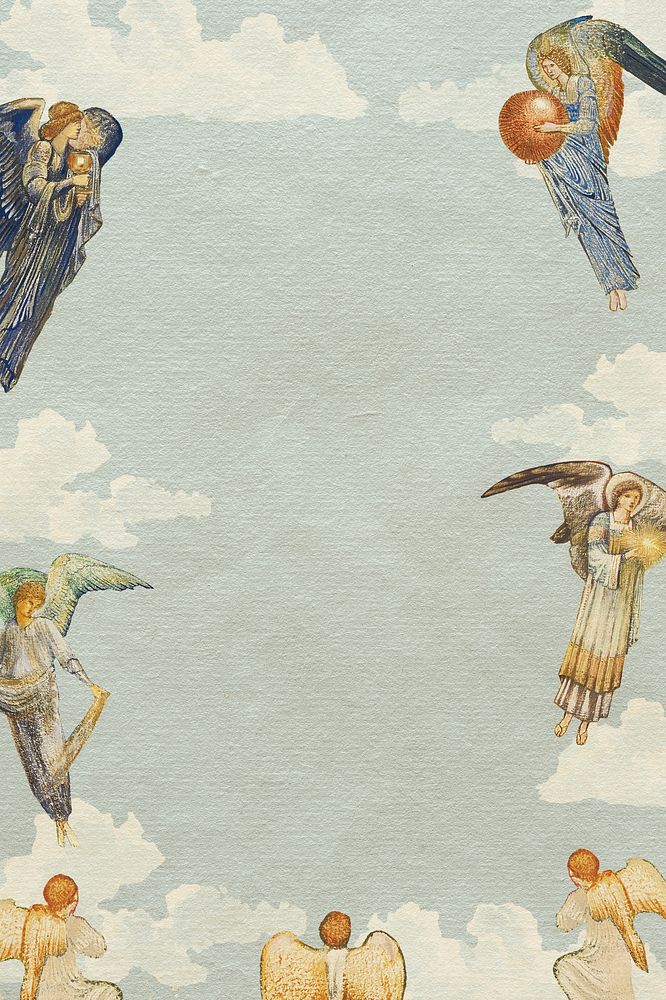 Vintage angel frame design element | Premium Photo - rawpixel