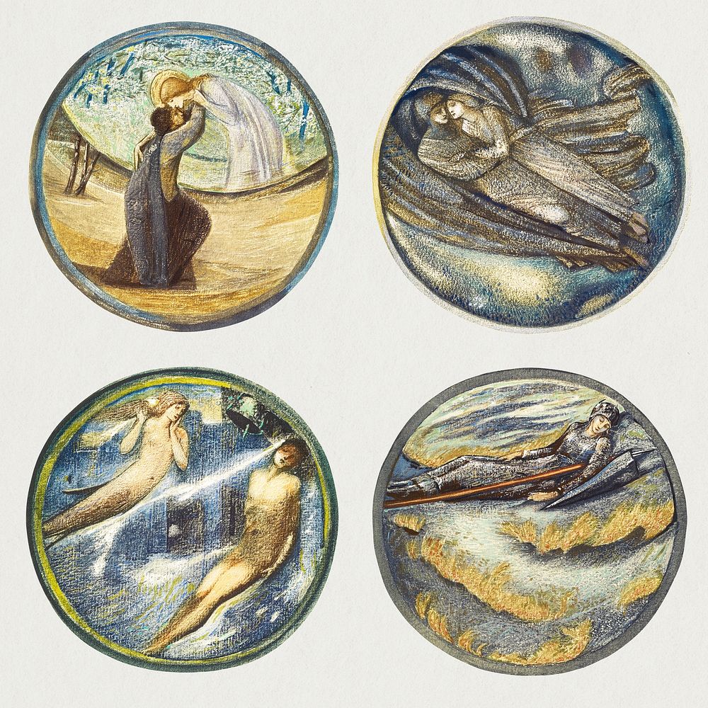 Vintage allegory illustration design element | Premium PSD - rawpixel