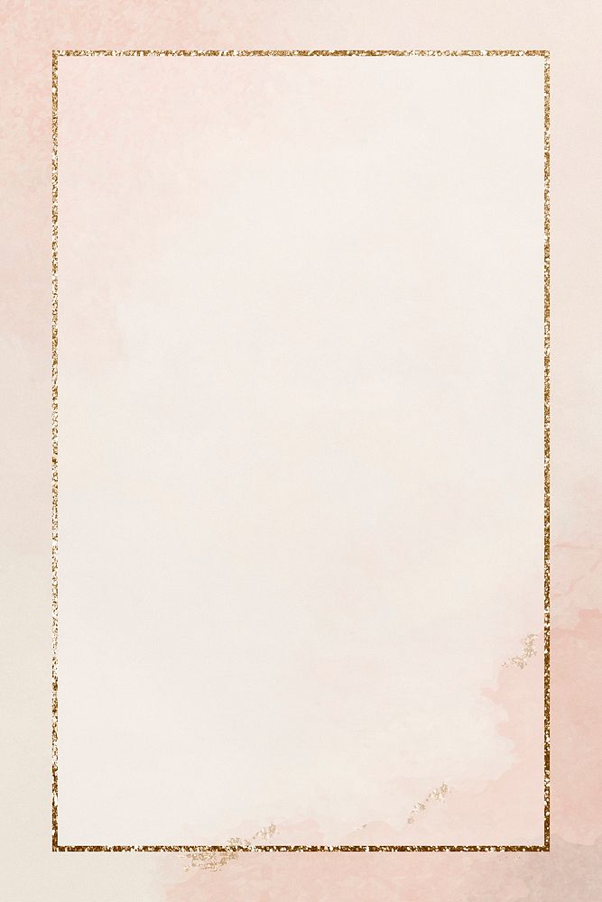 Glittery gold rectangle psd frame, | Premium PSD - rawpixel