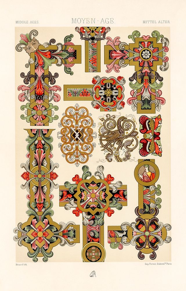 Middle-Ages pattern. Digitally enhanced from our | Free Photo ...