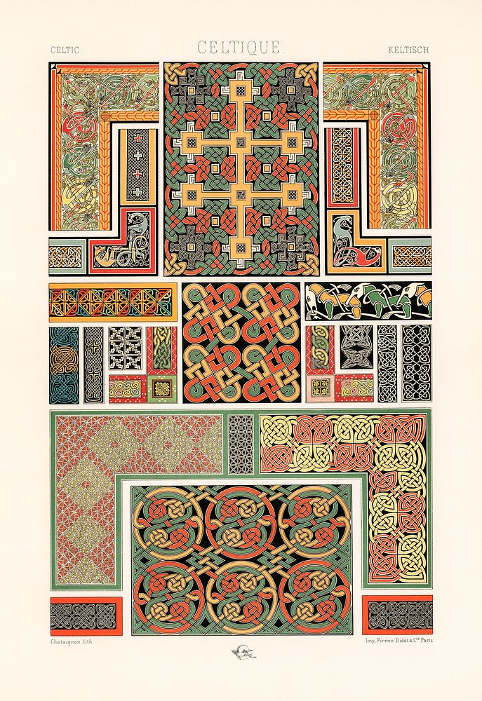 Celtic pattern. Digitally enhanced from our | Free Photo Illustration ...