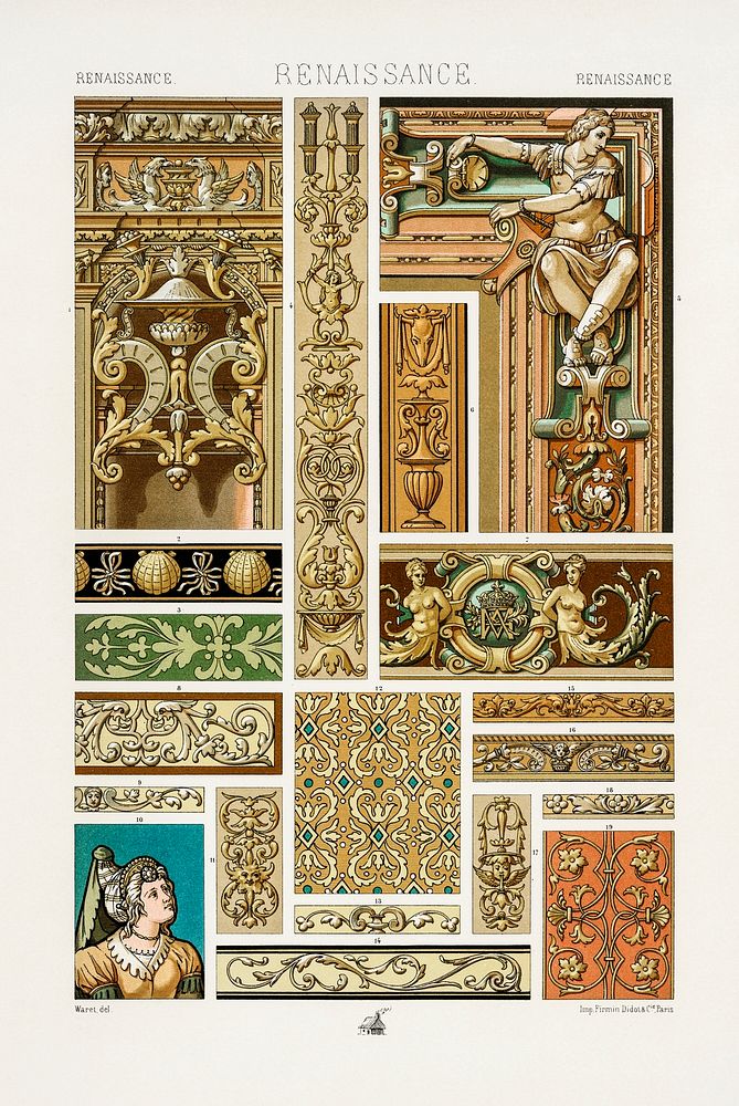 Renaissance pattern. Digitally enhanced from our | Free Photo ...