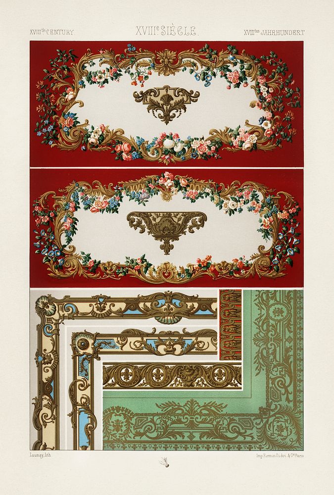 18th Century pattern. Digitally enhanced | Free Photo Illustration ...