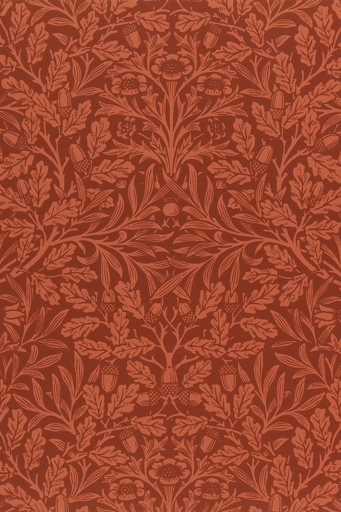 Antique red botanical pattern background | Premium Photo - rawpixel