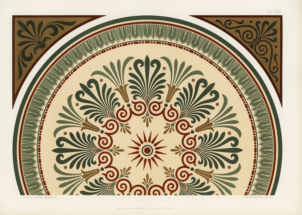 Greek pattern. Digitally enhanced from our | Free Photo Illustration ...