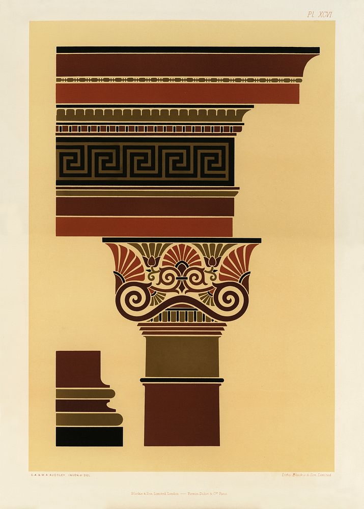 Neo-Grec pattern. Digitally enhanced from our | Free Photo Illustration ...