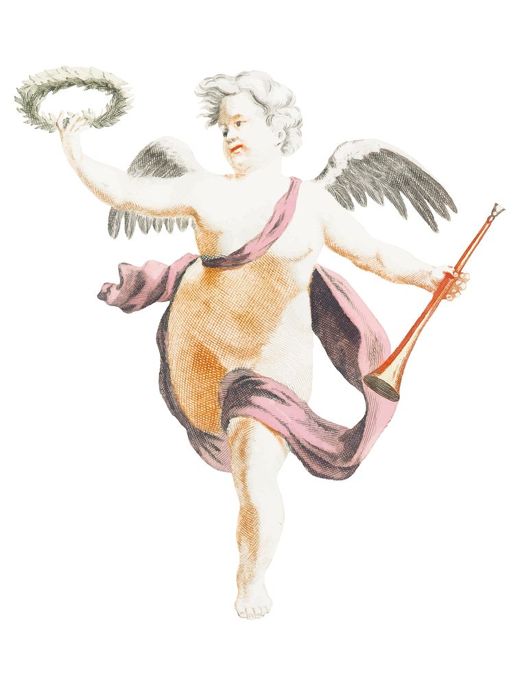 Vintage illustration of Putto | Premium Vector Illustration - rawpixel