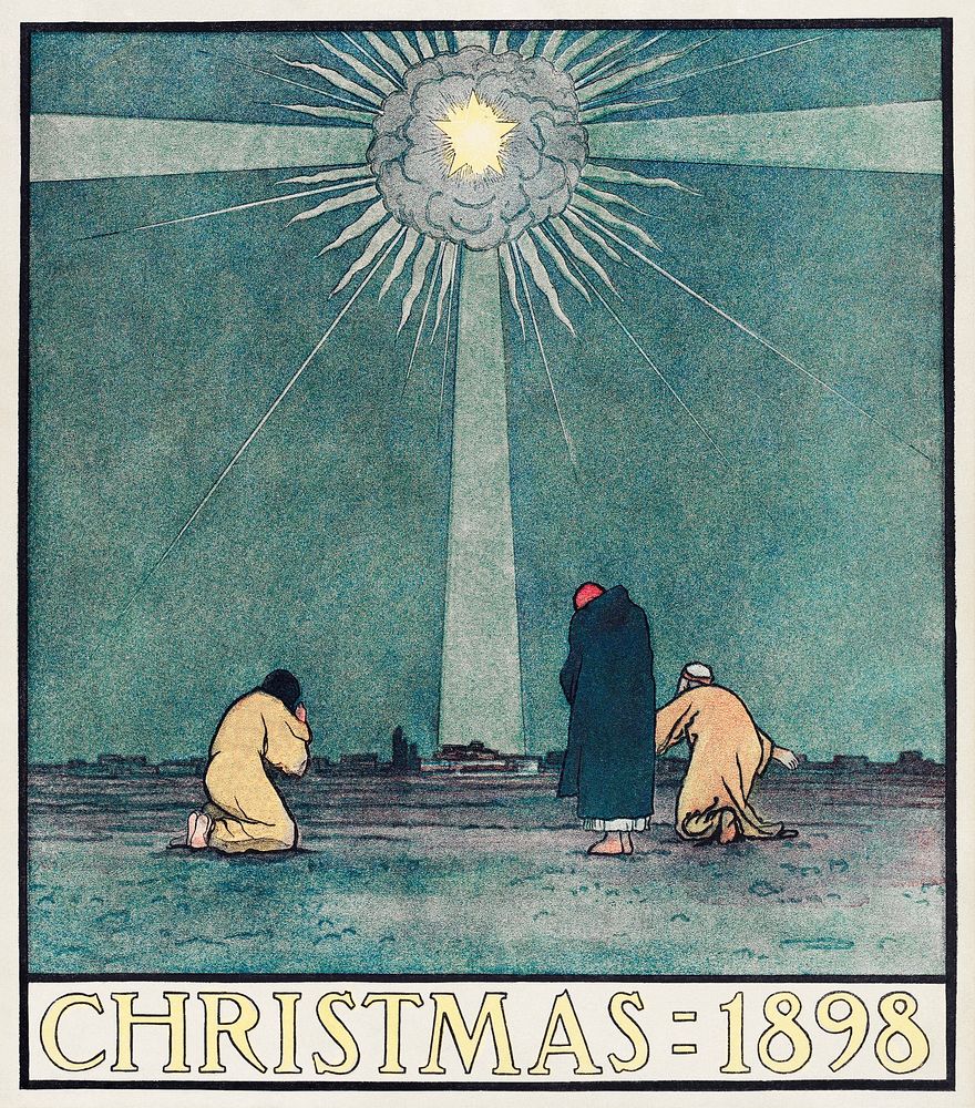 Christmas Poster (1898) by Harvey | Free Photo Illustration - rawpixel