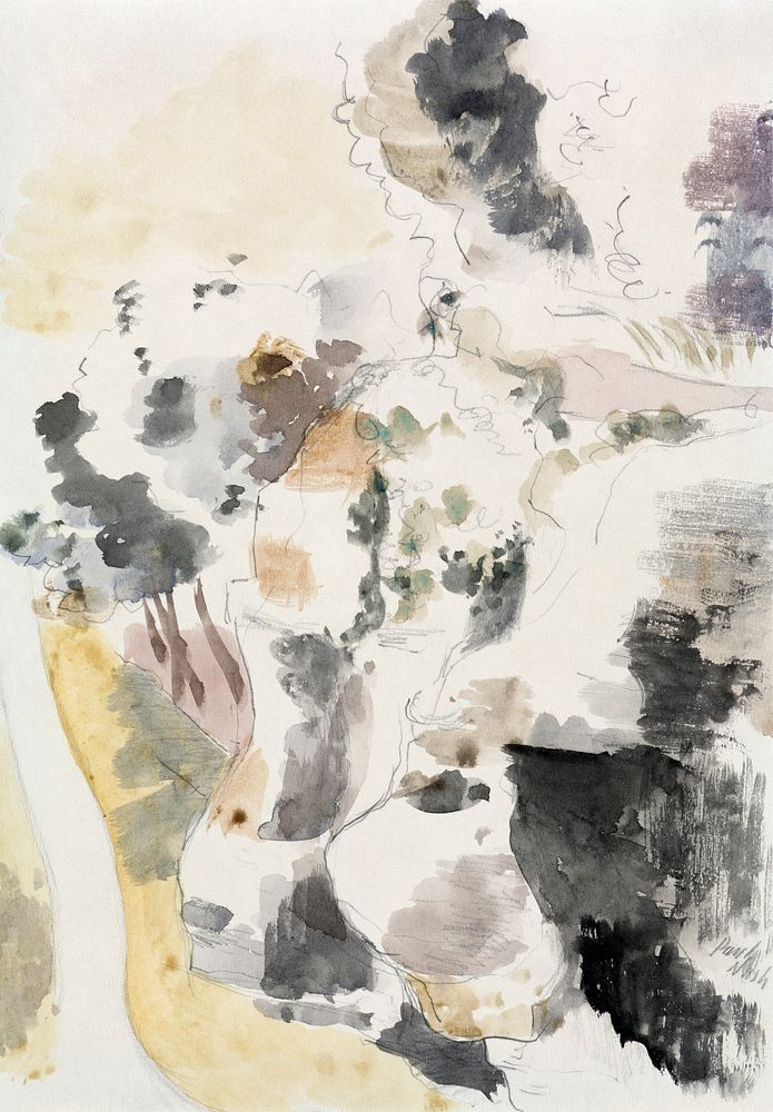 Cliffs (1889–1946) painting in high | Free Photo Illustration - rawpixel