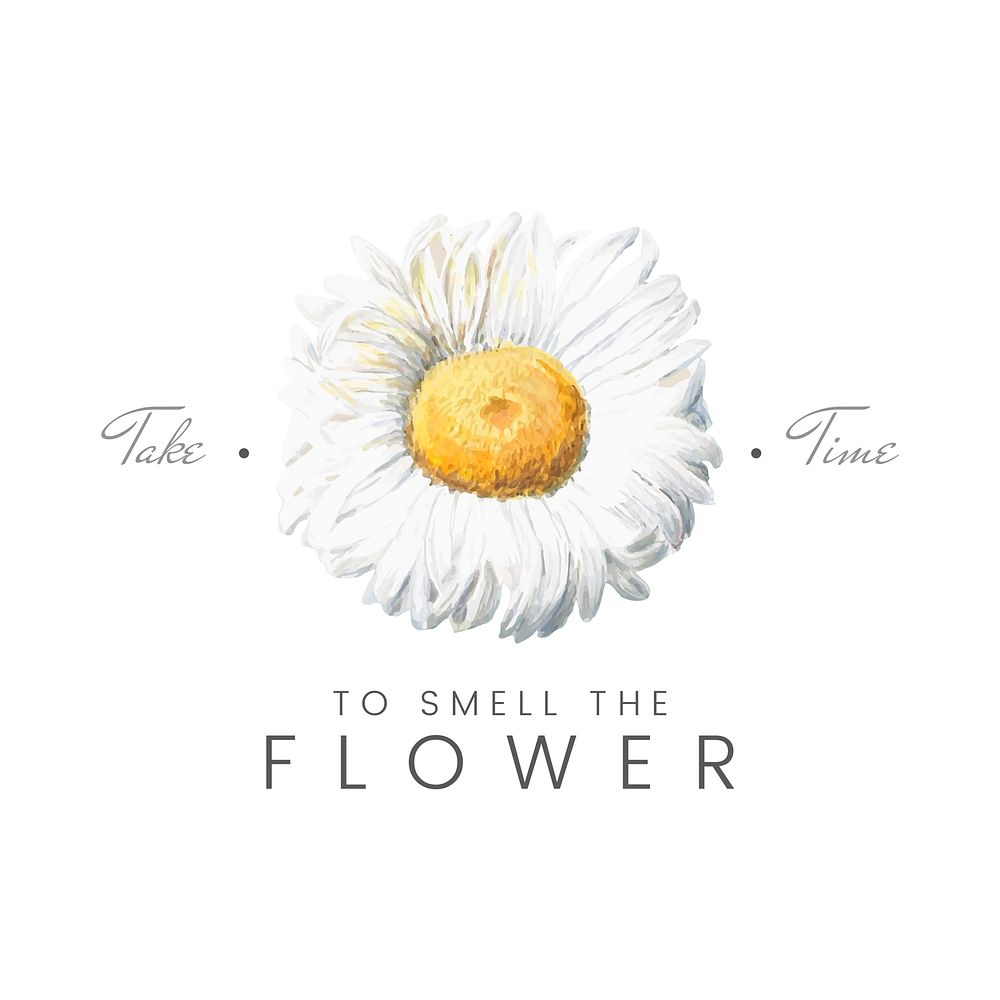 Take time to smell the flower | Premium Vector - rawpixel