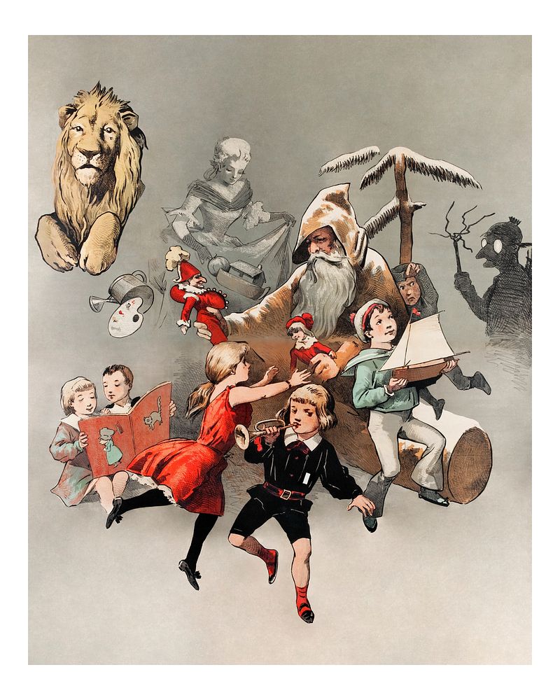 Willette art print, vintage poster | Premium Photo - rawpixel