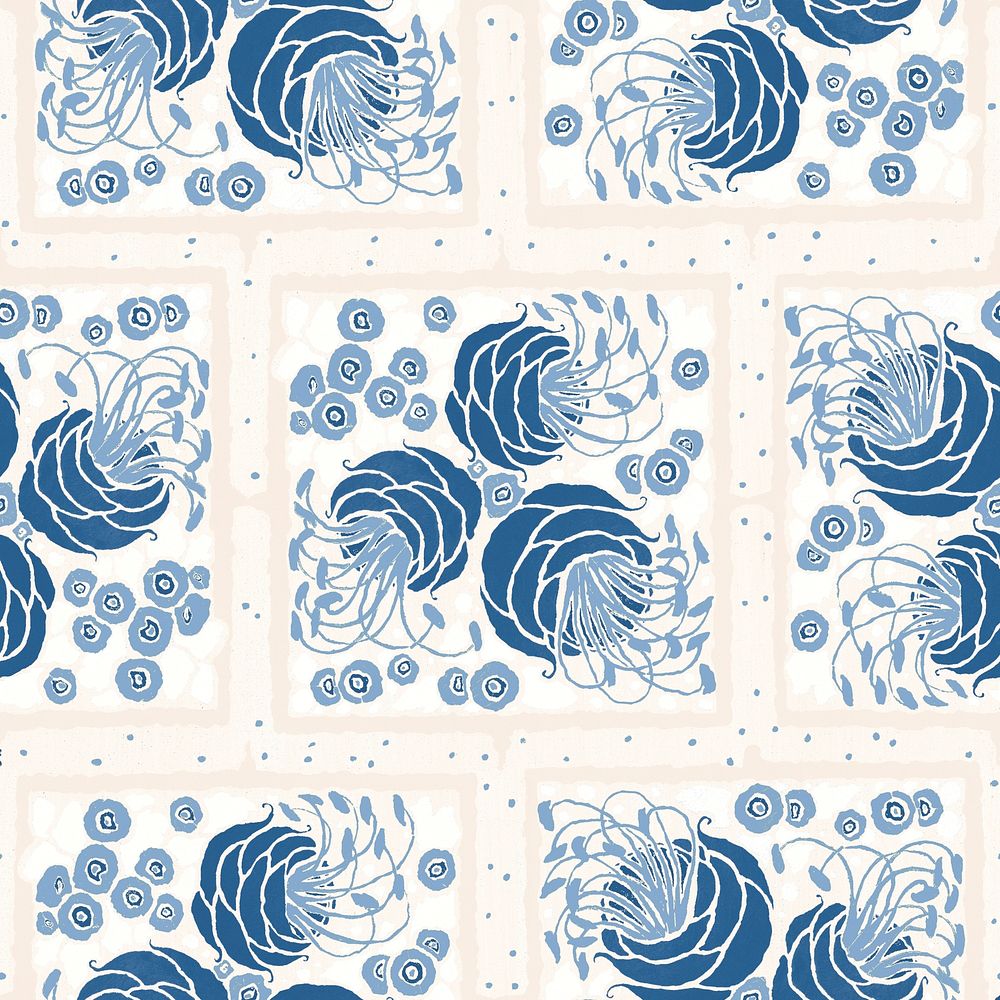 Flower pattern, aesthetic seamless Art | Premium Photo Illustration ...