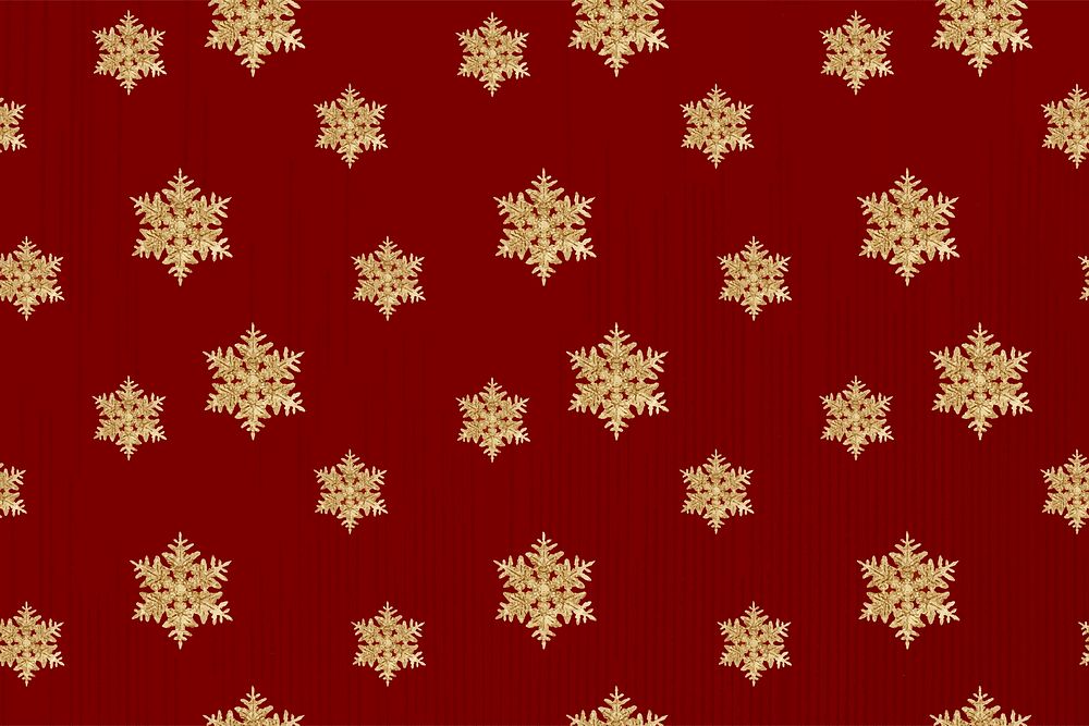 Red New year snowflake pattern | Premium Vector - rawpixel