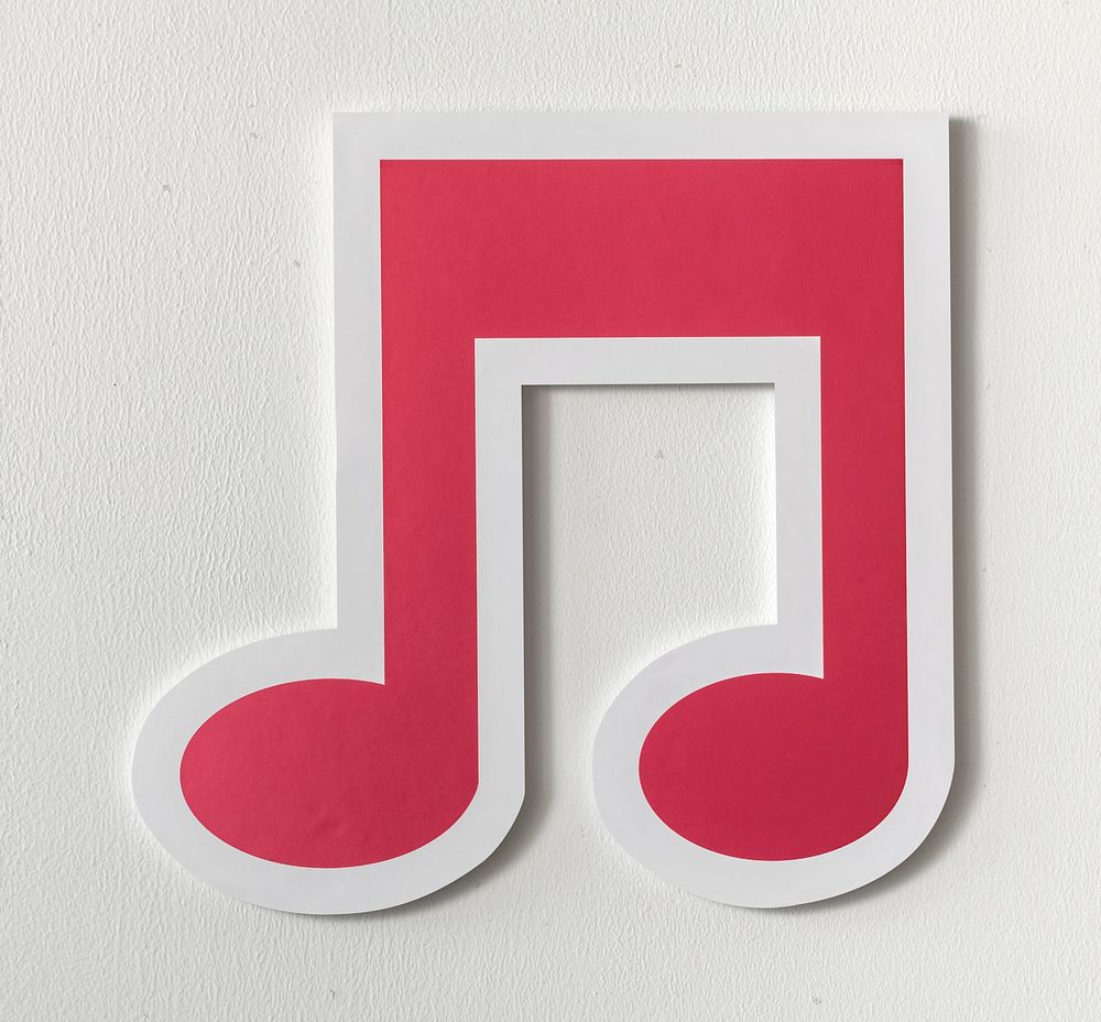 Music note audio cut out icon | Free Photo - rawpixel