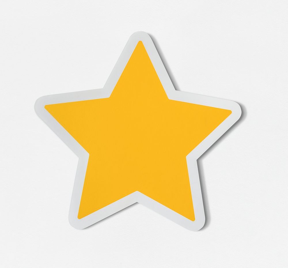 Paper craft of star icon | Premium PSD - rawpixel