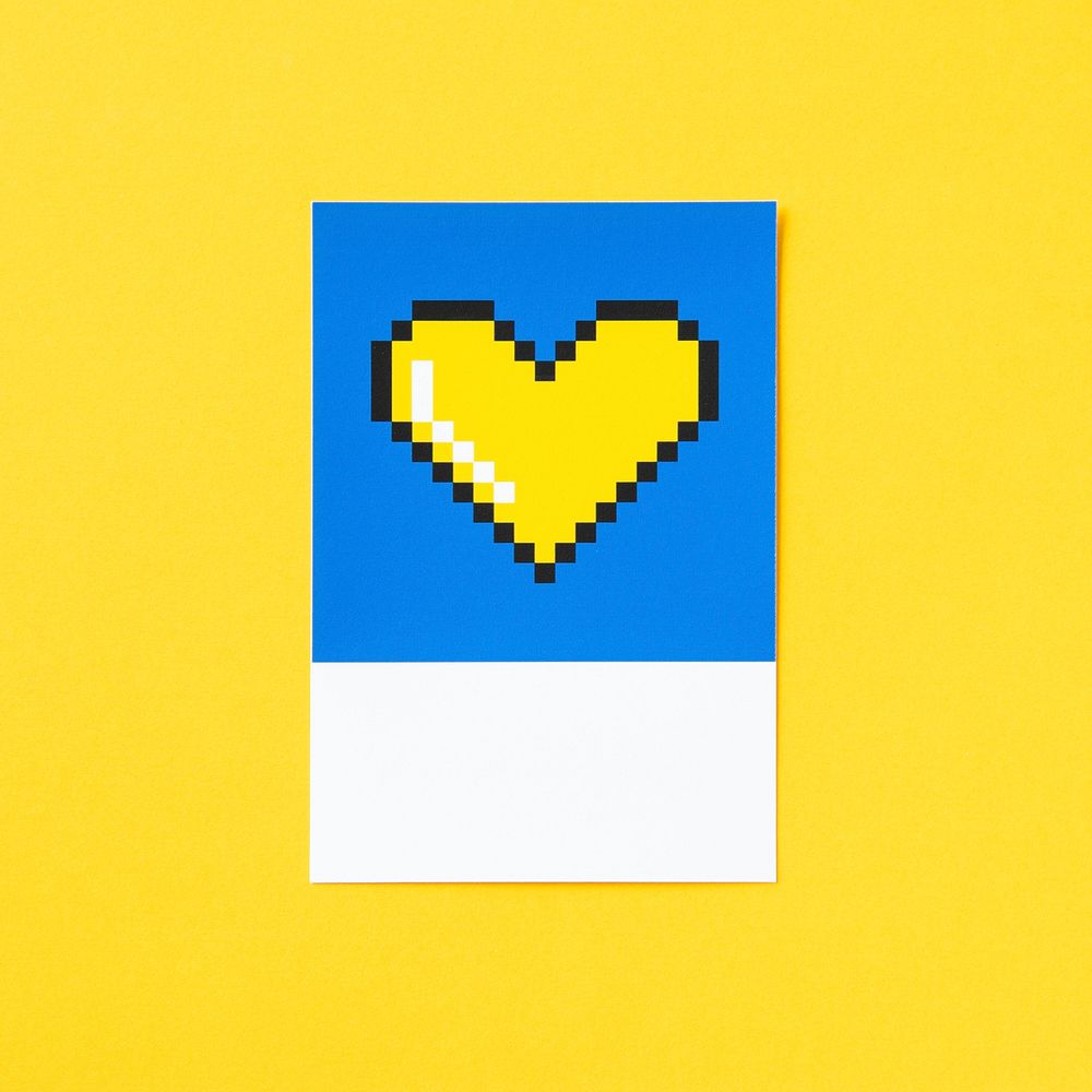 Pixelated heart shape 3D illustration | Free Photo - rawpixel