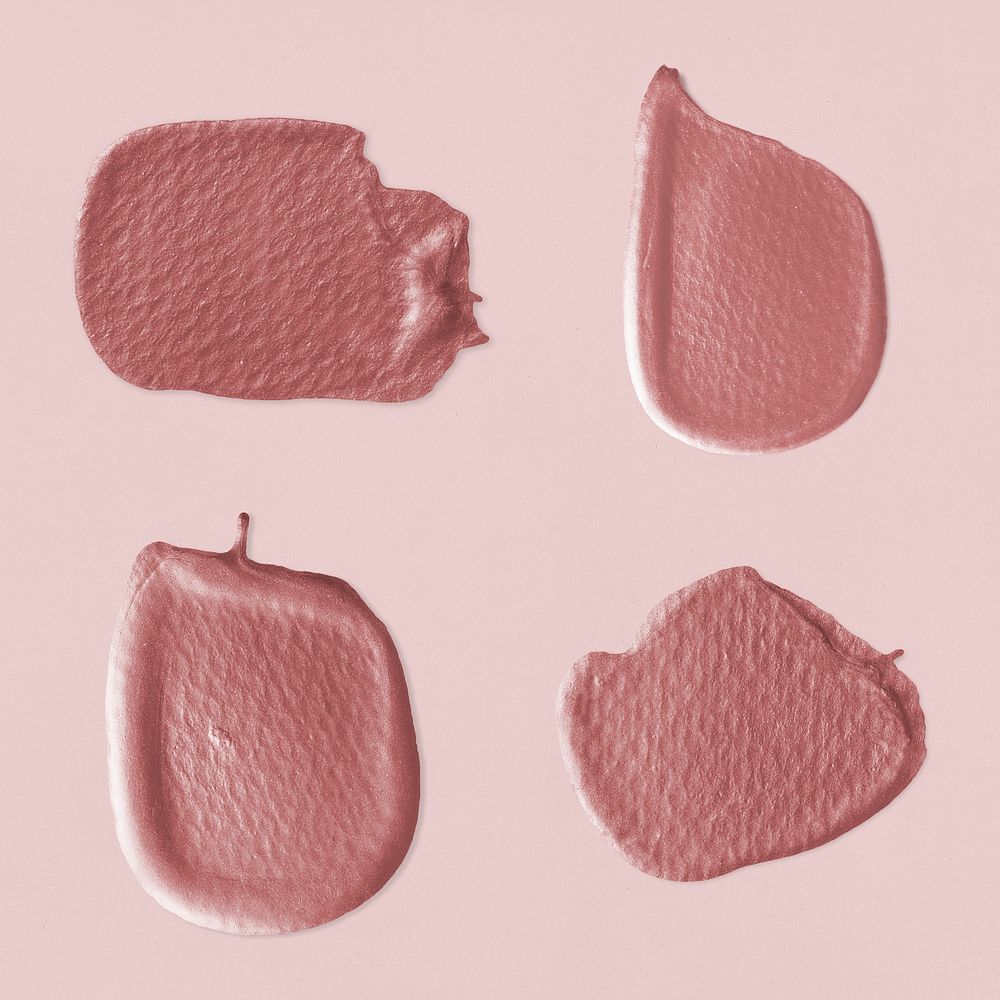 Dark pink paintbrush strokes collection | Premium PSD - rawpixel