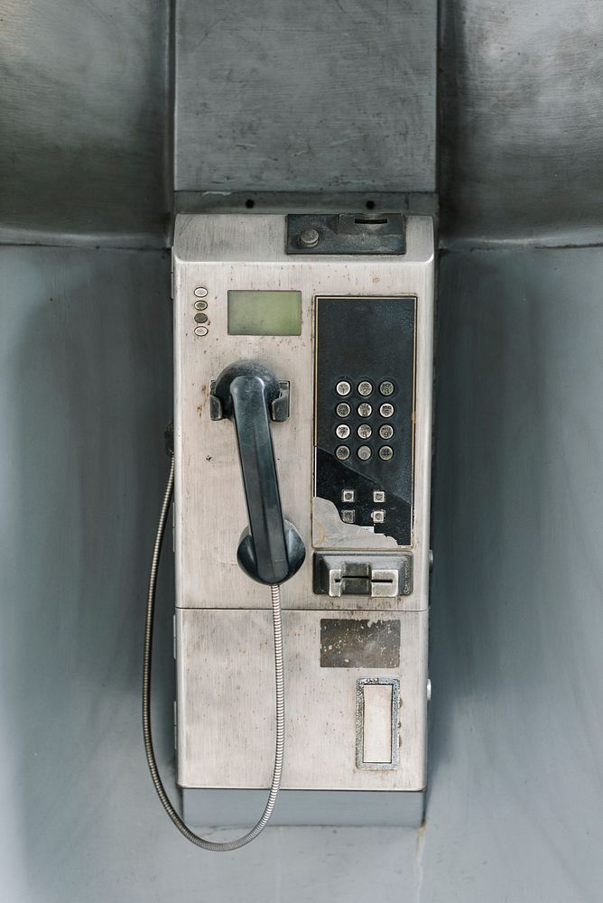 Old school public payphone on the wall | Free Photo - rawpixel